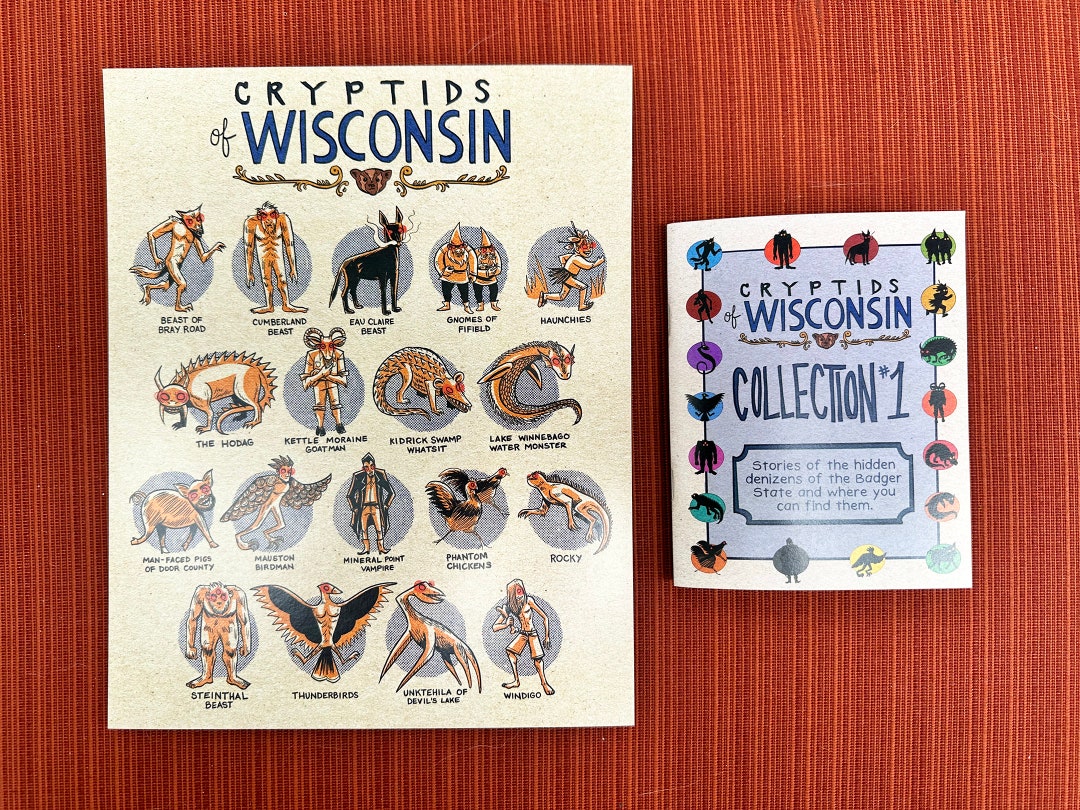 Wisconsin Cryptids Info Booklet & 8 X 10 Print - Etsy