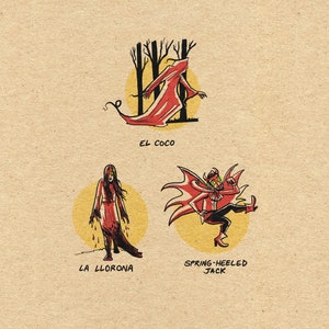 Famous Cryptids of New Mexico 5 X 7 Print - Etsy