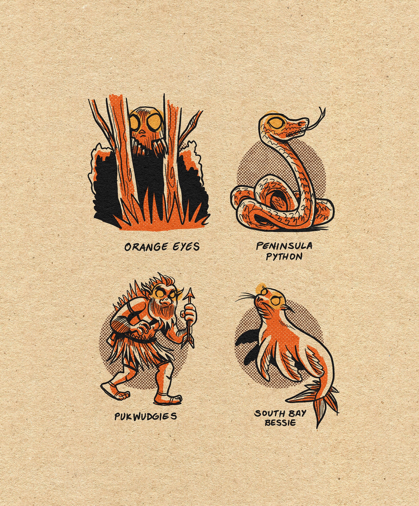 Famous Cryptids of Ohio Print - Etsy Canada