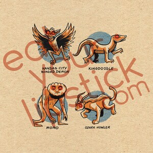 Famous Cryptids of Missouri 8 X 10 Print - Etsy