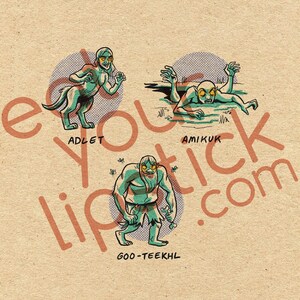 Famous Cryptids of Alaska Print - Etsy