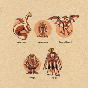 Famous Cryptids of Arizona Print - Etsy