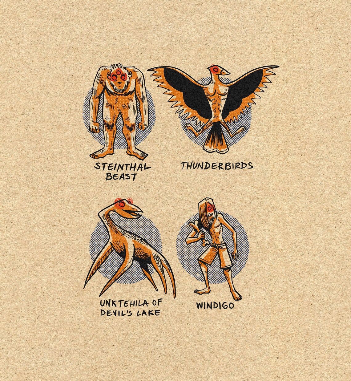 Famous Cryptids of Wisconsin Print - Etsy Canada