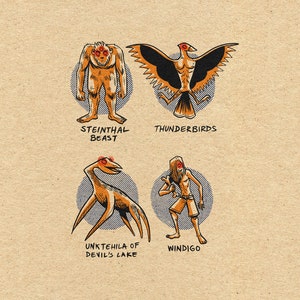 Famous Cryptids of Wisconsin Print - Etsy