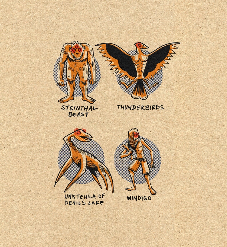 Famous Cryptids of Wisconsin 11 X 14 Print - Etsy