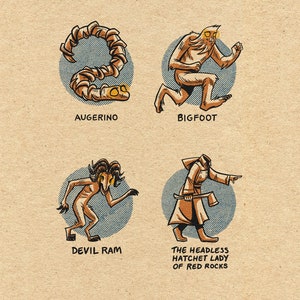 Famous Cryptids of Colorado 8 X 10 Print - Etsy