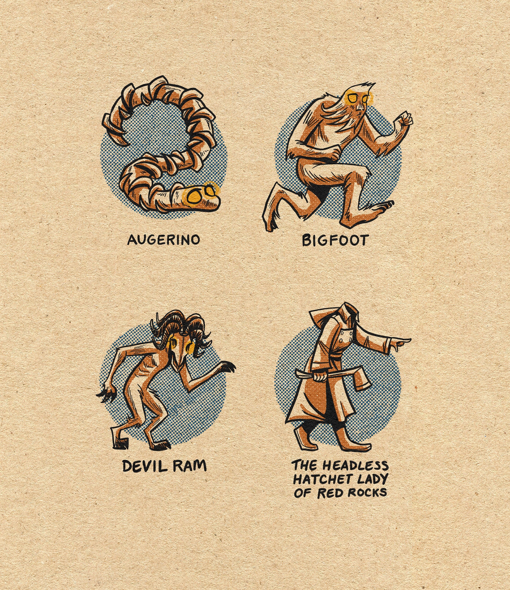 Famous Cryptids of Colorado 8 X 10 Print - Etsy