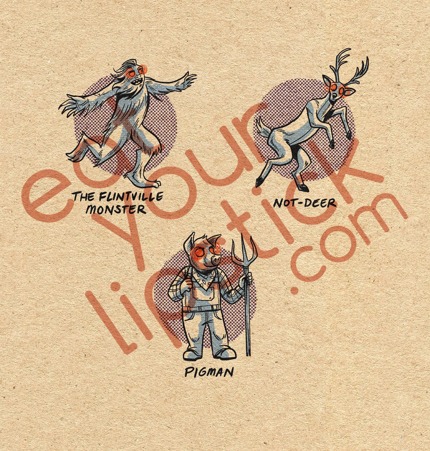 Famous Cryptids of Tennessee Print - Etsy