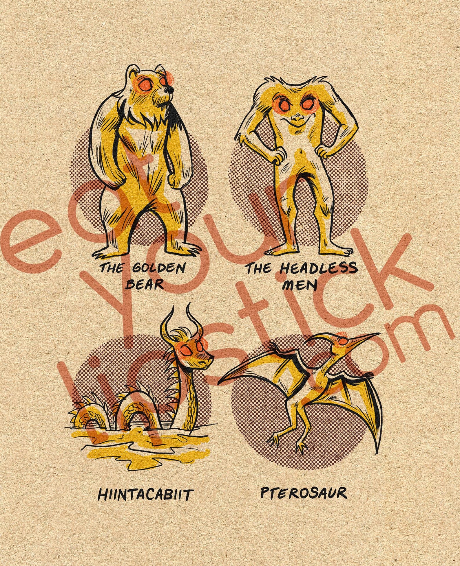 Famous Cryptids of Kansas 11 X 14 Print - Etsy