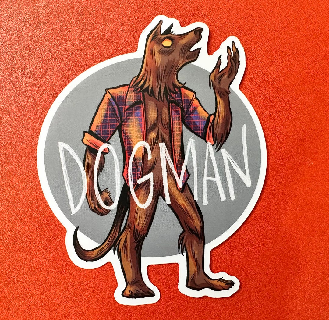 The Dogman Sticker - Etsy