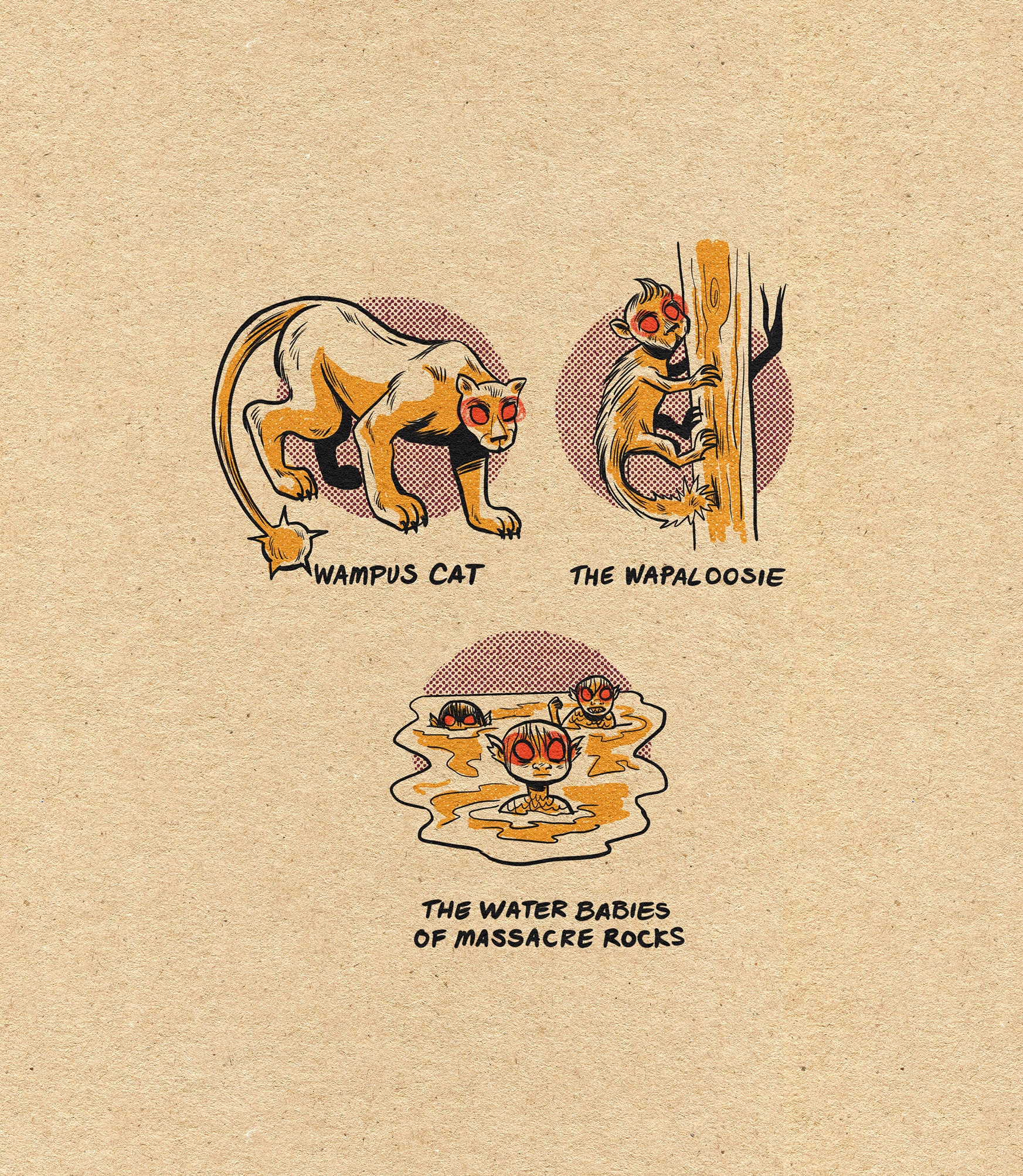 Famous Cryptids of Idaho Print - Etsy
