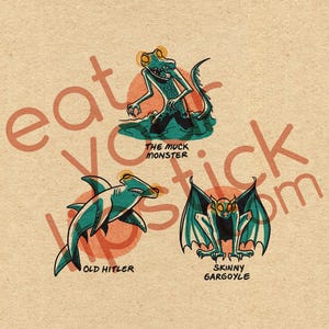 Famous Cryptids of Florida Print - Etsy