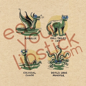 Famous Cryptids of Oregon 11 X 14 Print - Etsy