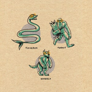 Famous Cryptids of Alaska 5 X 7 Print - Etsy