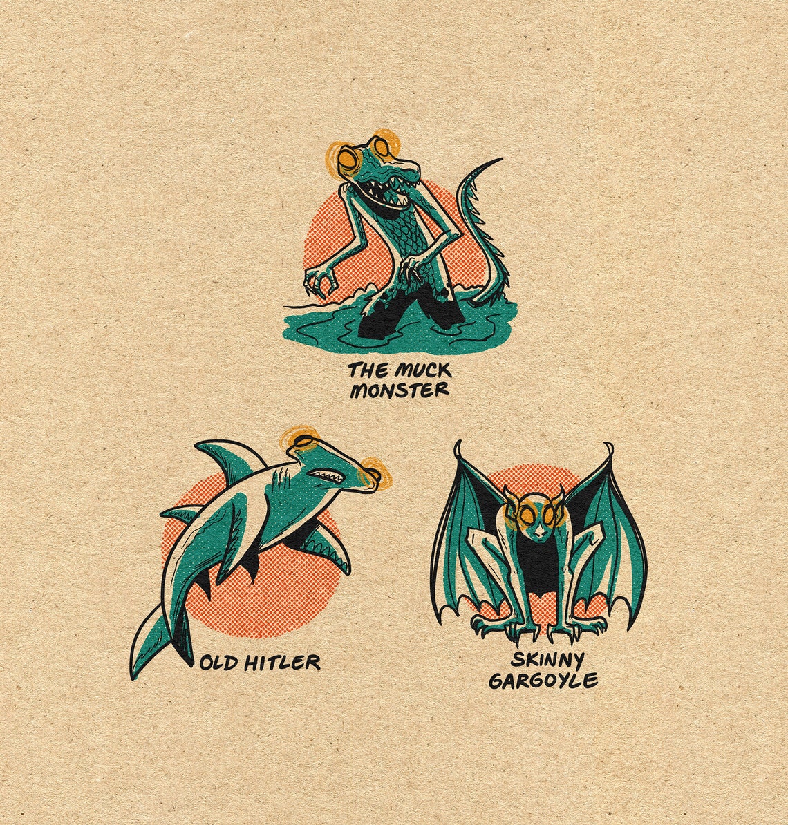 Famous Cryptids of Florida Print - Etsy