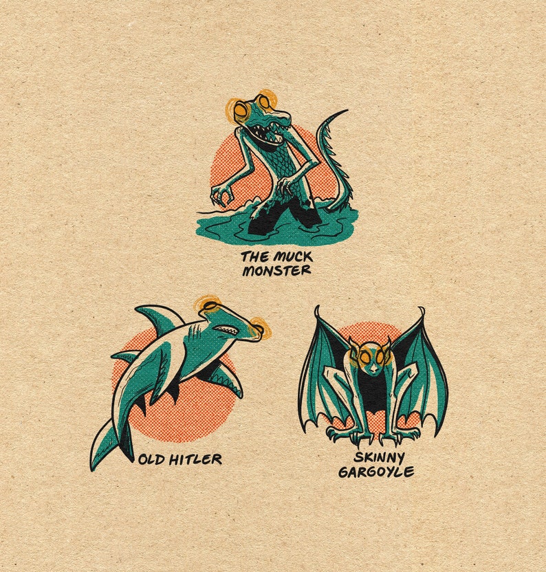 Famous Cryptids of Florida 11 X 14 Print - Etsy