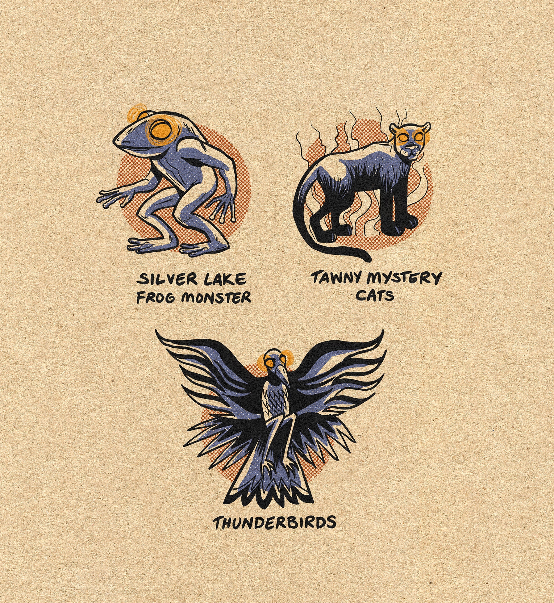 Famous Cryptids of Massachusetts Print - Etsy