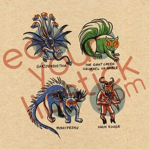 Famous Cryptids of Michigan 8 X 10 Print - Etsy