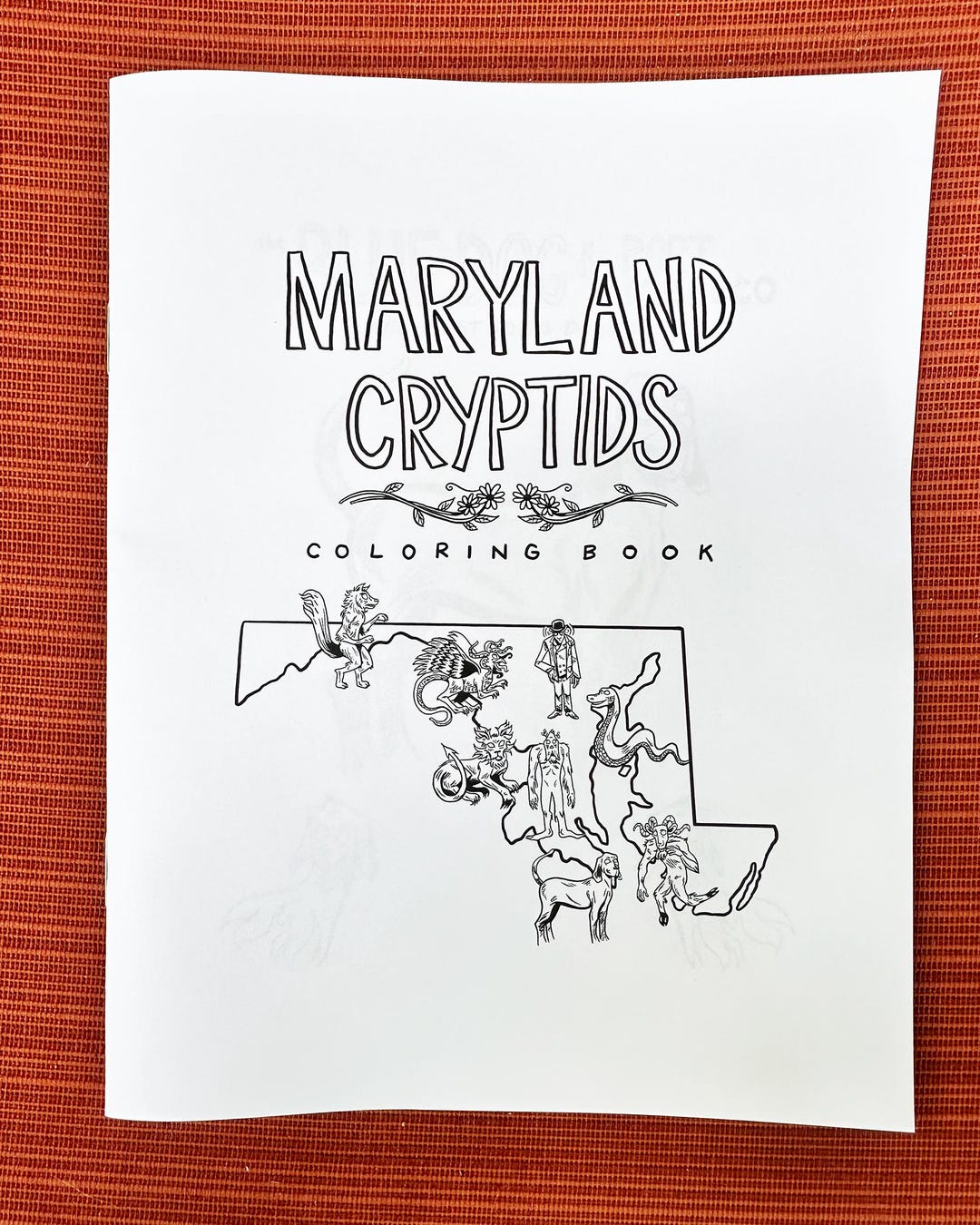 Cryptids of Maryland Coloring Book - Etsy