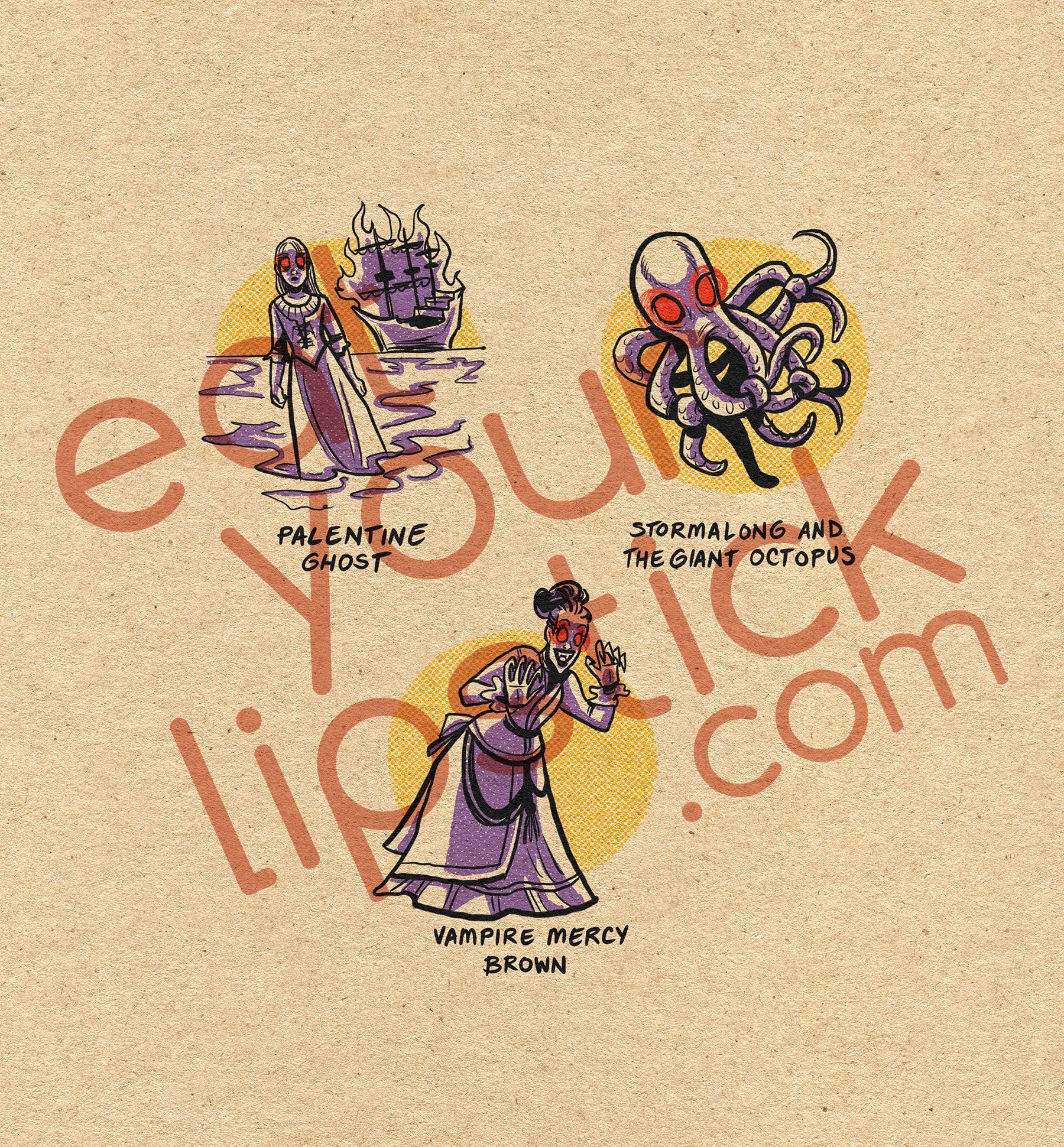 Famous Cryptids of Rhode Island Print - Etsy