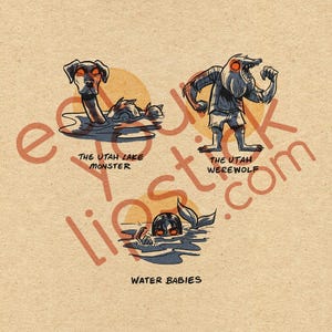 Famous Cryptids of Utah 11 X 14 Print - Etsy