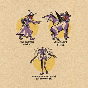 Famous Cryptids of Rhode Island Print - Etsy