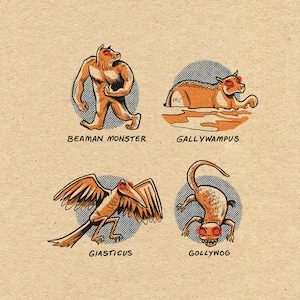 Famous Cryptids of Missouri 8 X 10 Print - Etsy