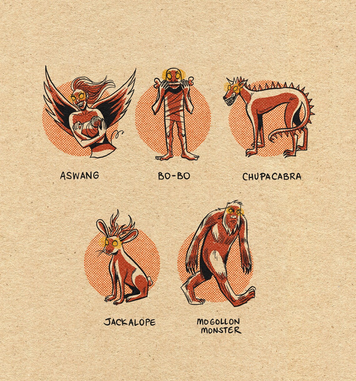 Famous Cryptids of Arizona Print - Etsy Famous Cryptids of Arizona Print - Etsy