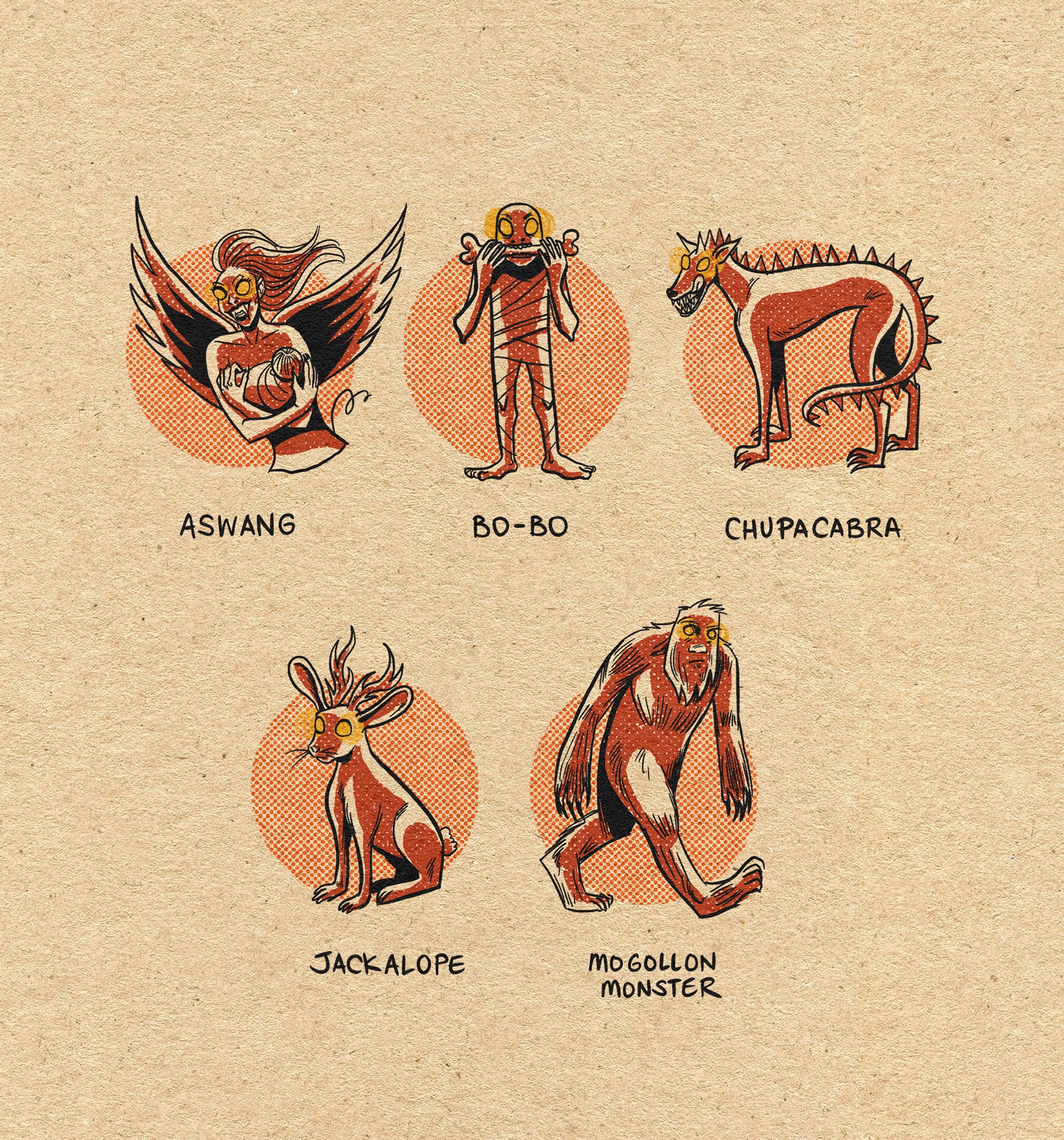 Famous Cryptids of Arizona Print - Etsy