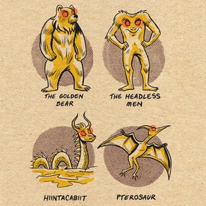 Famous Cryptids of Kansas Print - Etsy