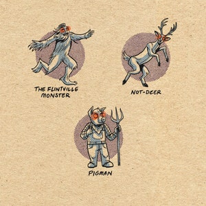 Famous Cryptids of Tennessee Print - Etsy