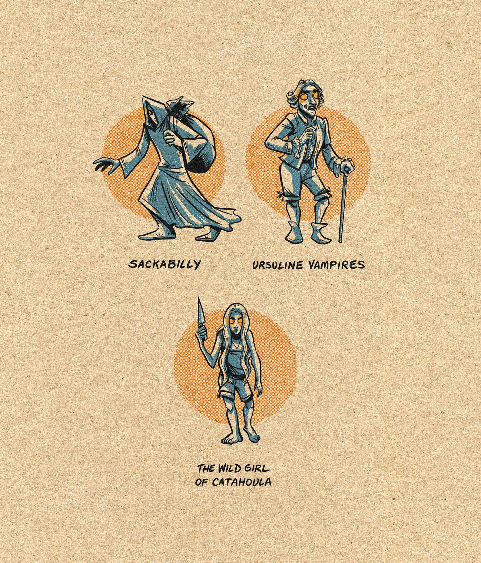 Famous Cryptids of Louisiana 11x14 Print - Etsy Canada