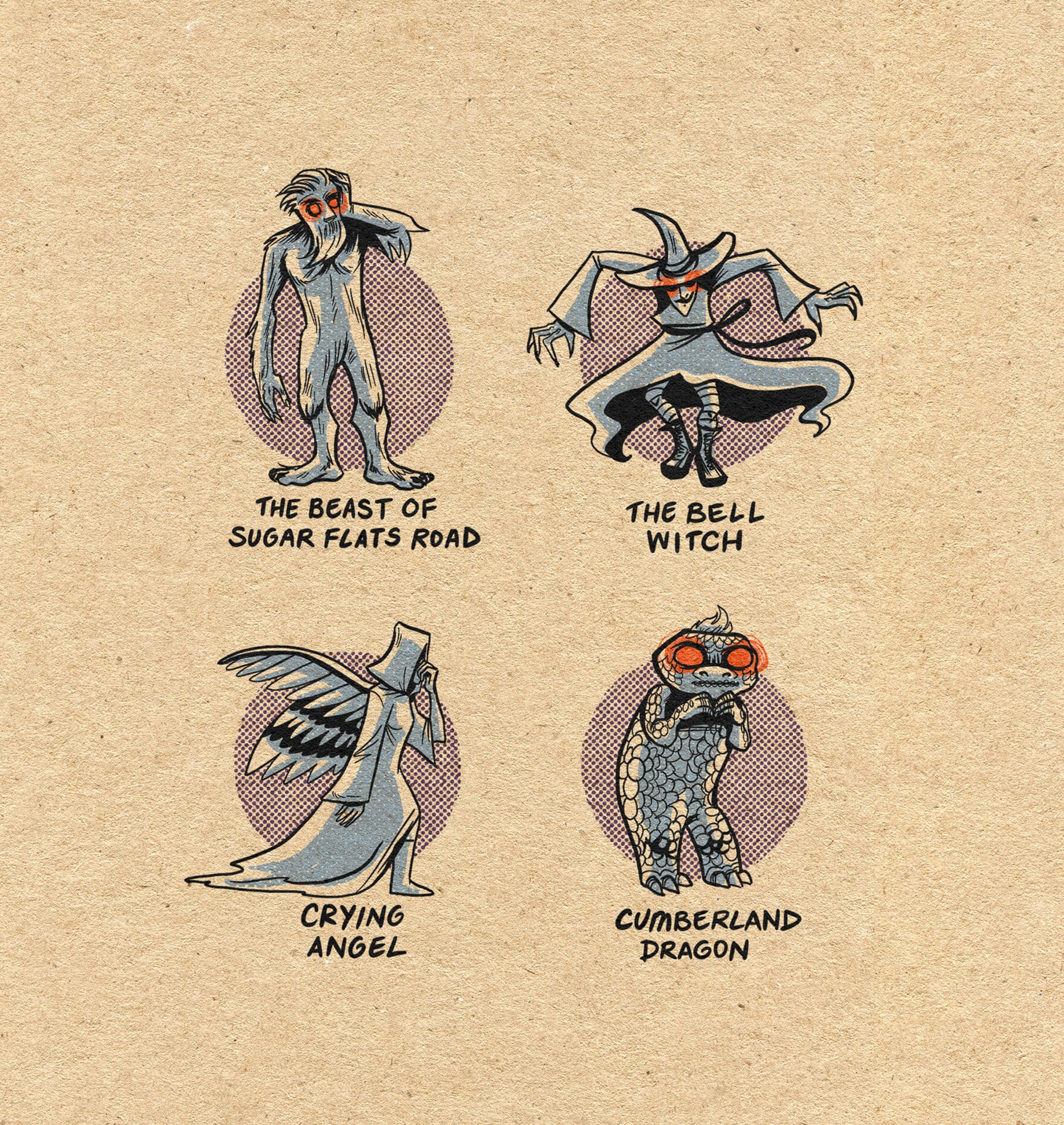 Famous Cryptids of Tennessee 11 X 14 Print - Etsy