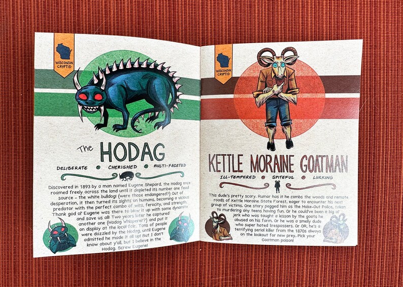 Wisconsin Cryptid Booklet - Etsy