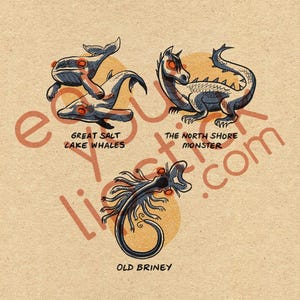 Famous Cryptids of Utah 11 X 14 Print - Etsy