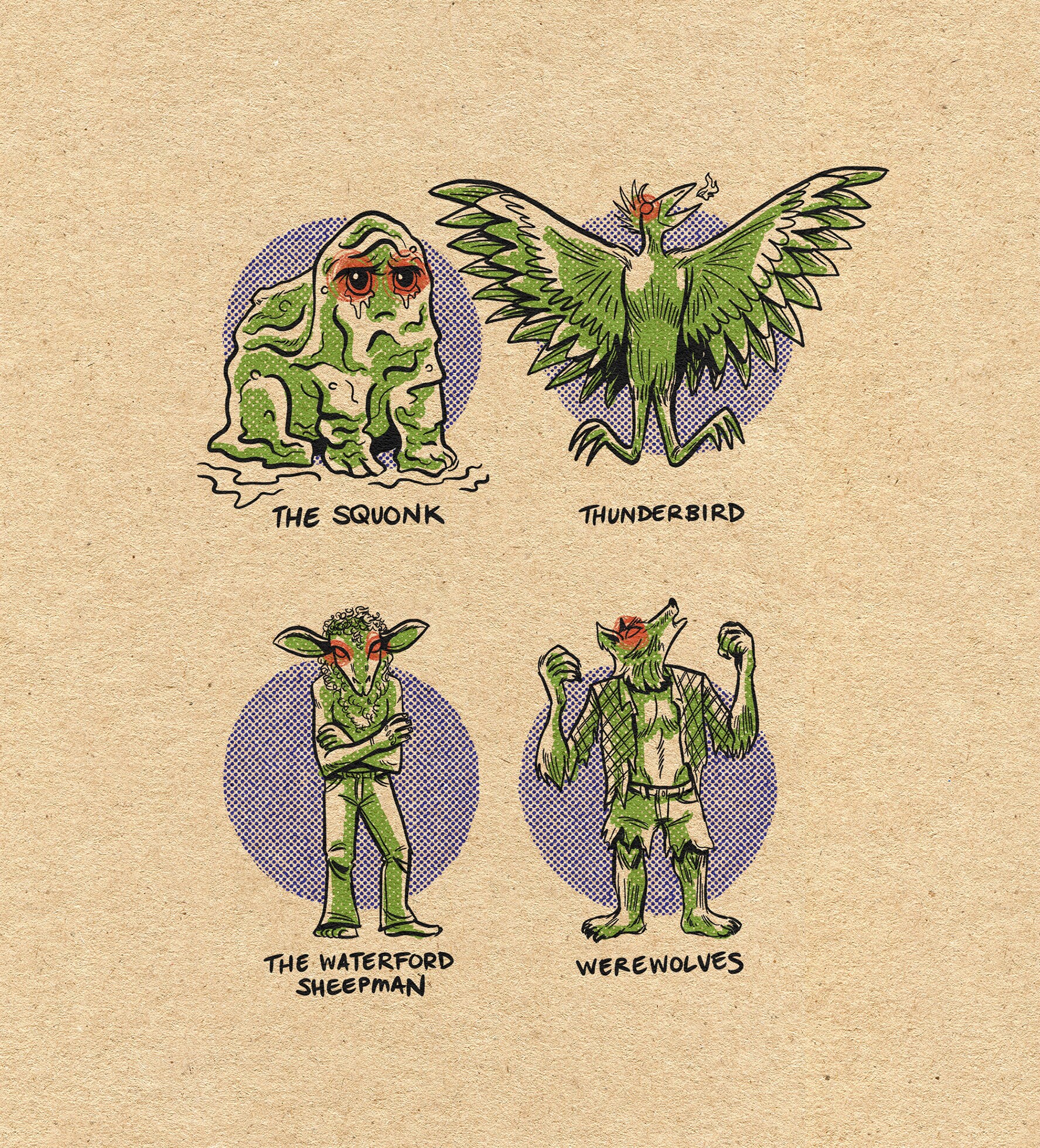 Famous Cryptids of Pennsylvania Print - Etsy Canada