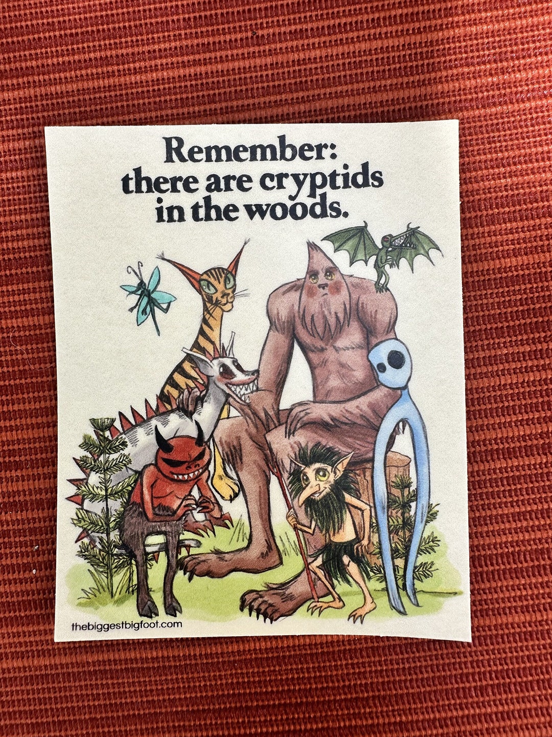 Cryptids in the Woods Sticker - Etsy