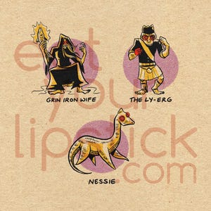 Famous Cryptids of Scotland - the Highlands Print - Etsy