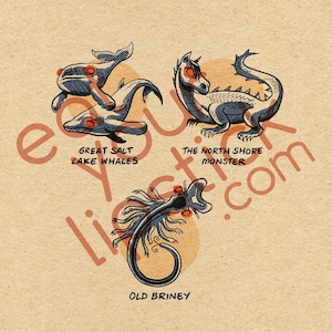 Famous Cryptids of Utah 5 X 7 Print - Etsy