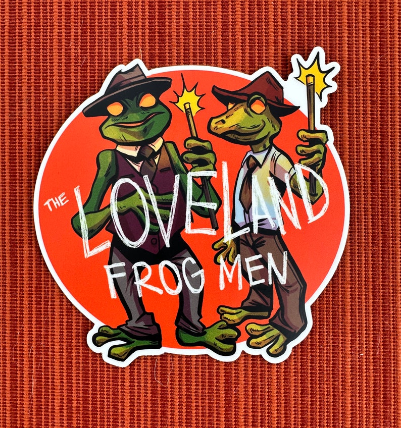 Ohio Cryptids 5 X 7 Print & Loveland Frogmen Sticker - Etsy