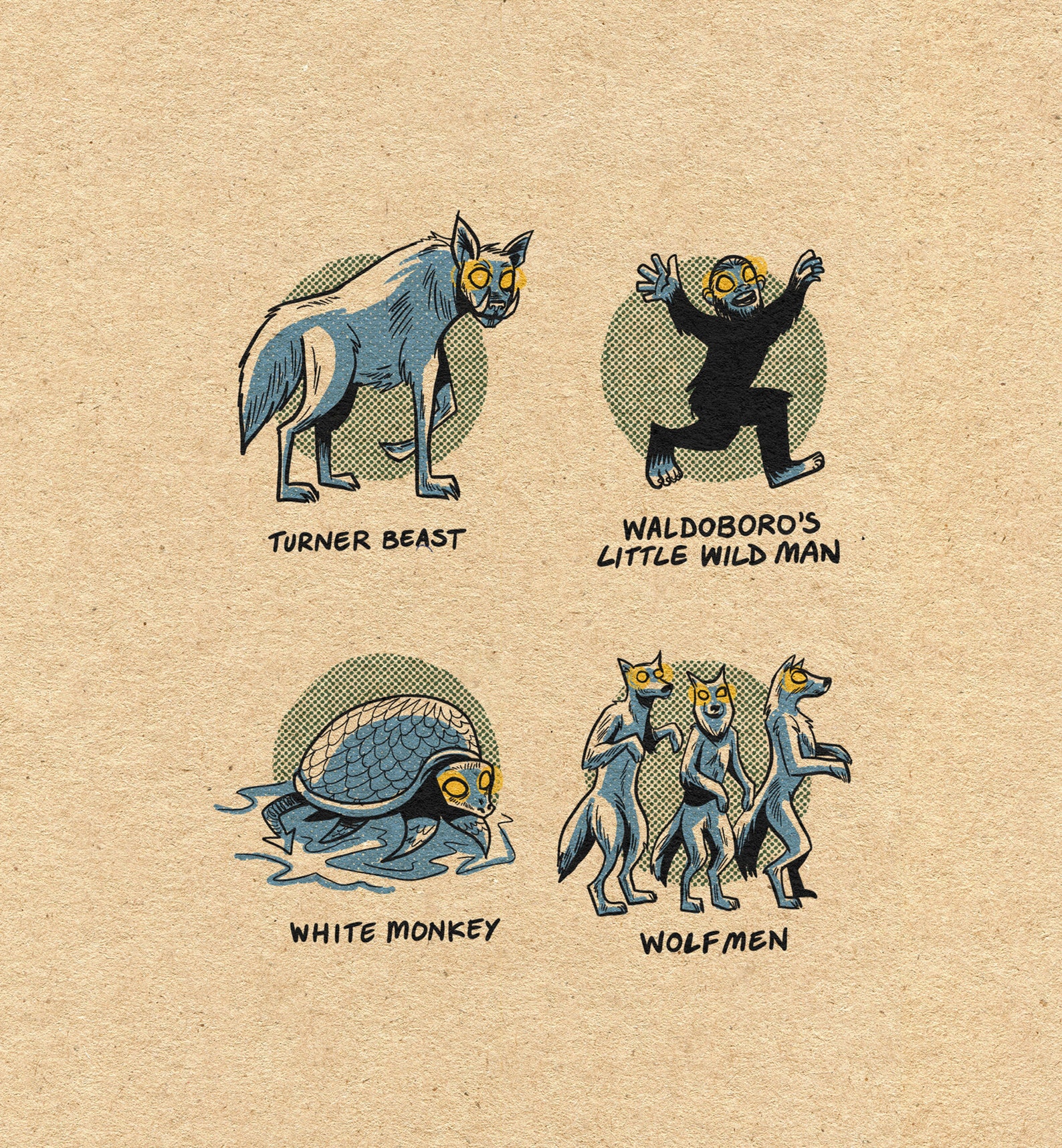 Famous Cryptids of Maine 11 X 14 Print - Etsy Australia