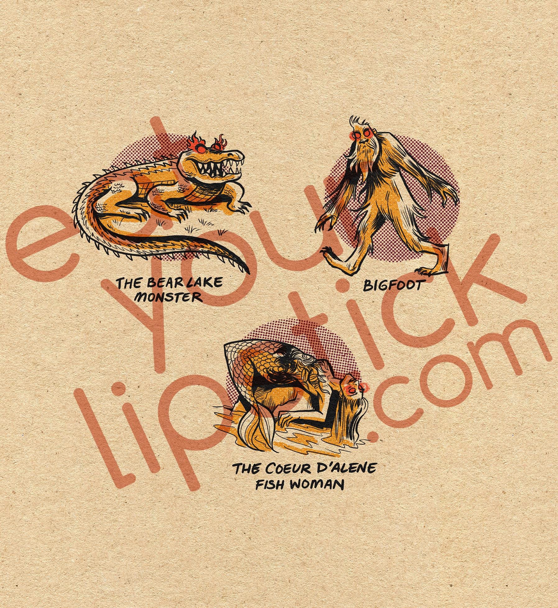 Famous Cryptids of Idaho 8 X 10 Print - Etsy