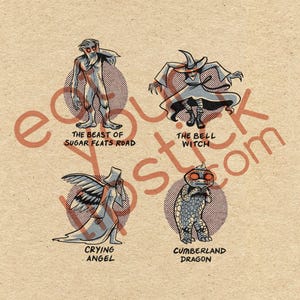 Famous Cryptids of Tennessee Print - Etsy