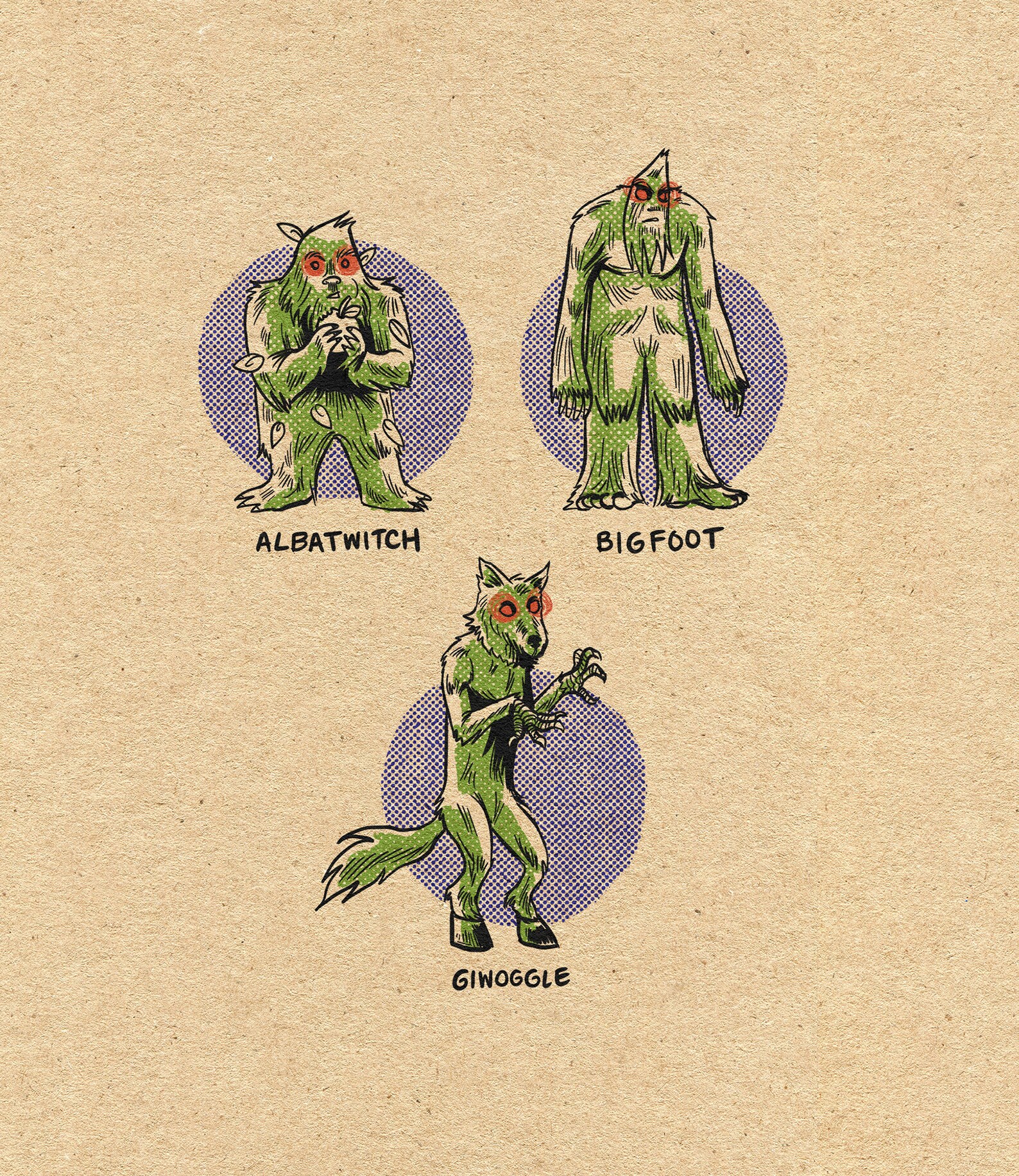 Famous Cryptids of Pennsylvania Print - Etsy