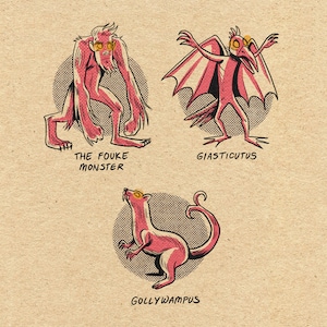 Famous Cryptids of Arkansas Print - Etsy