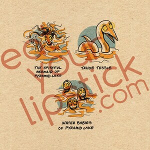 Famous Cryptids of Nevada 11 X 14 Print - Etsy