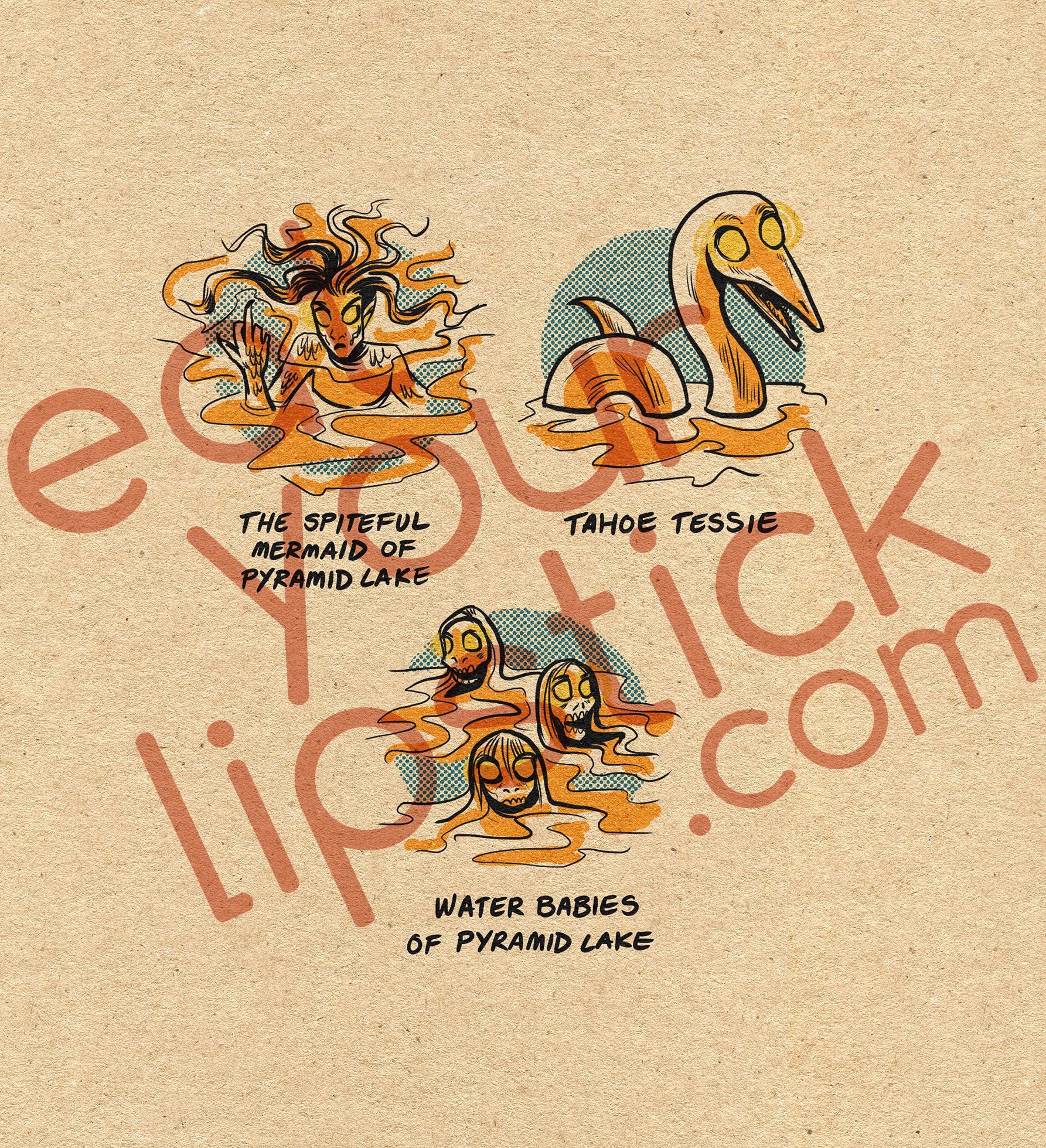Famous Cryptids of Nevada 11 X 14 Print - Etsy