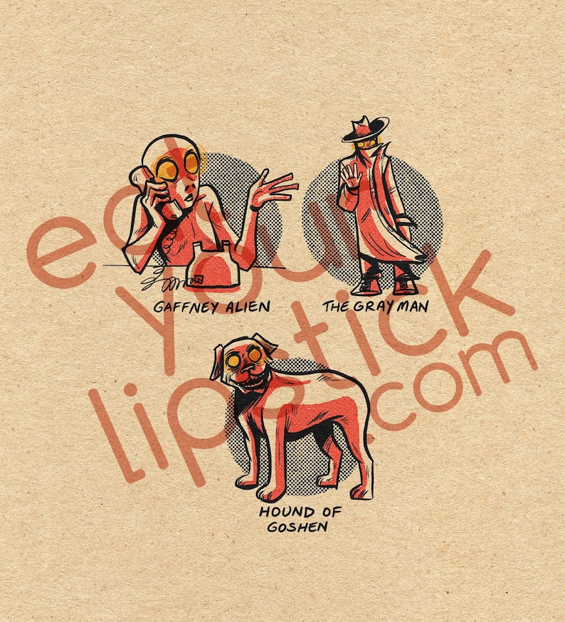 Famous Cryptids of South Carolina 5 X 7 Print - Etsy