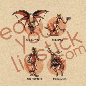 Famous Cryptids of Arizona Print - Etsy