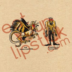 Famous Cryptids of Maryland 5 X 7 Print - Etsy